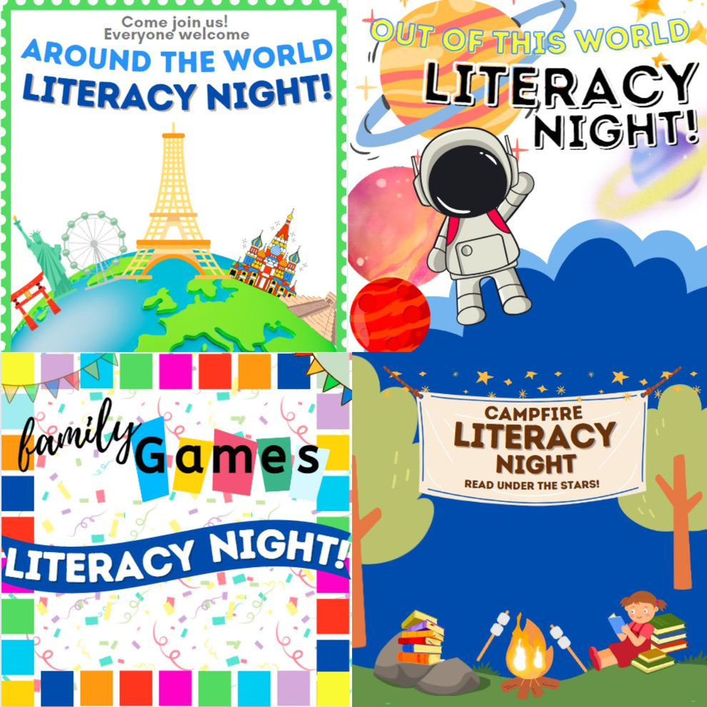 Literacy Night BUNDLE! 4 Literacy Nights Included – My Three Readers