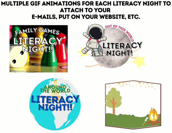 Literacy Night BUNDLE! 4 Literacy Nights Included – My Three Readers