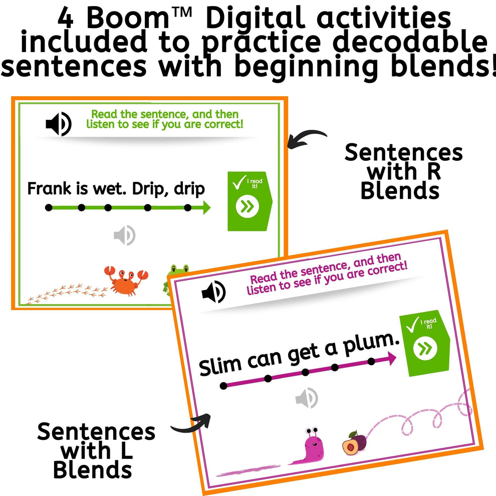 Decodable Sentences with Focus on Beginning Consonant Blends – My Three ...
