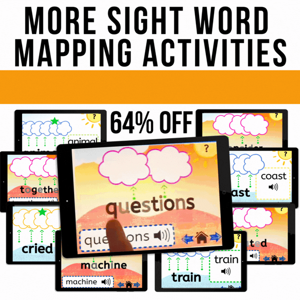 Fry "Sight Word" Mapping Fry Word Activities Bundle Lists 2-10 – My ...