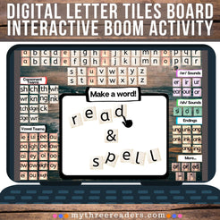 Digital Letter Tiles Board - Interactive Activity for Readers & Spelle ...