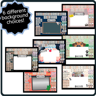 Digital Letter Tiles Board - Interactive Activity for Readers & Spelle ...