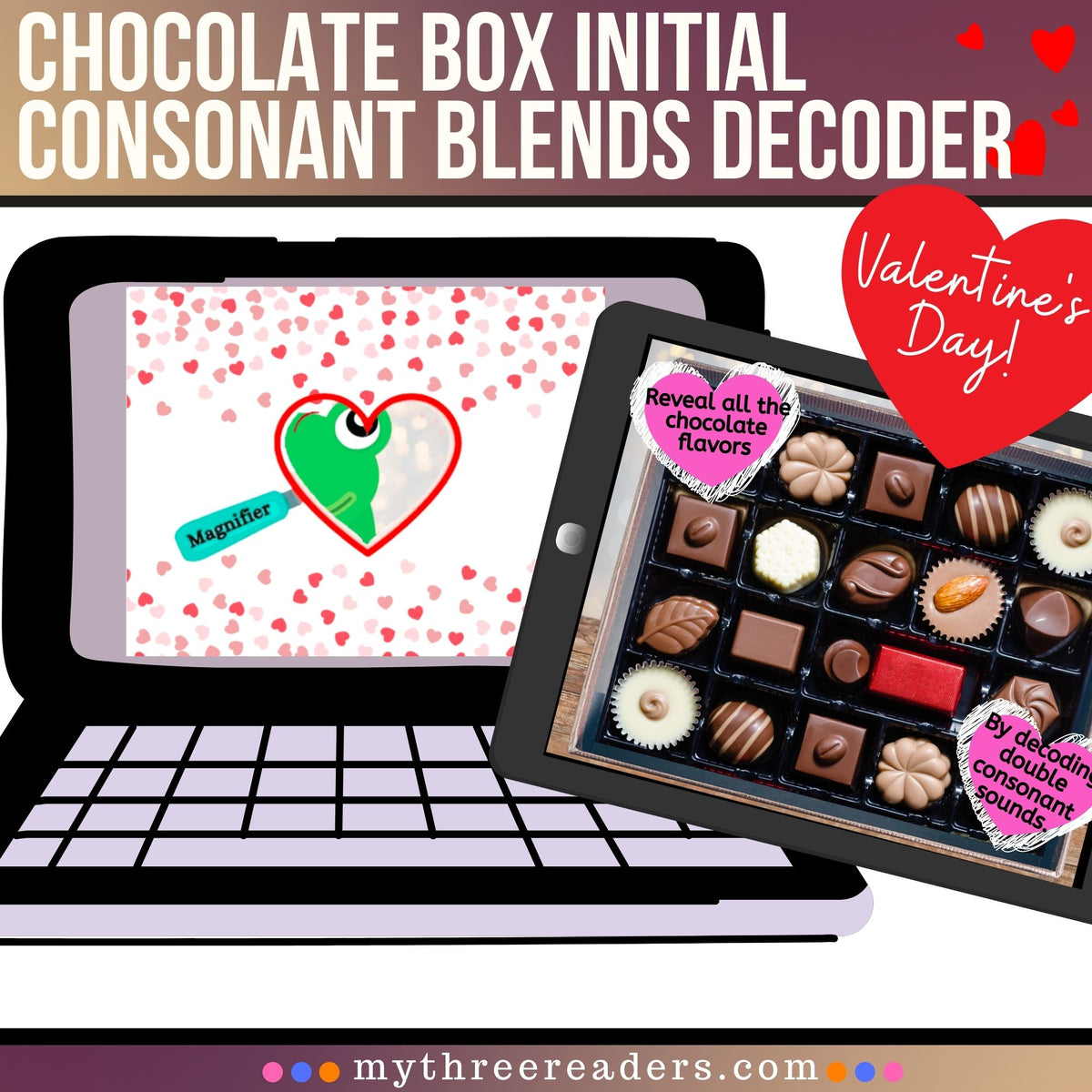 Chocolate Box Initial Consonant Blends Decoder Digital Activity – My ...