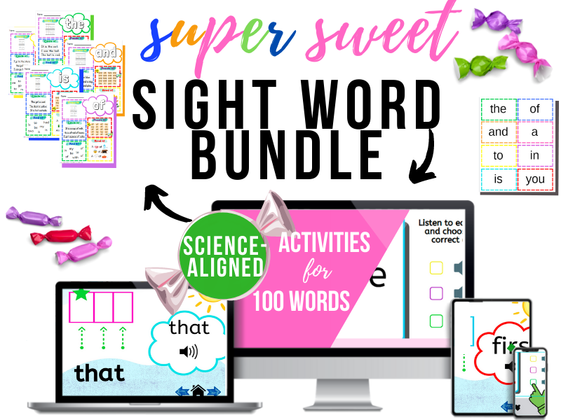 *Sweet "Sight Word" Bundle – My Three Readers
